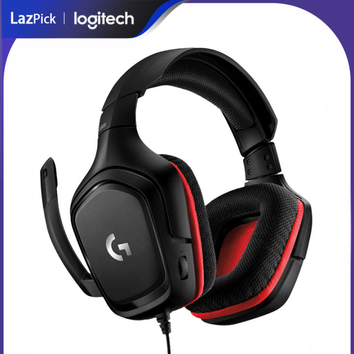 Logitech G331 Gaming Wired Headset Surround Sound Foldable Noise-Cancelling Microphone Headset ...