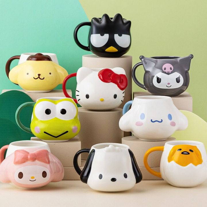 Sanrio Kawaii Hello Kitty Bad Badtz Maru Kuromi Keroppi Mug Ceramic ...