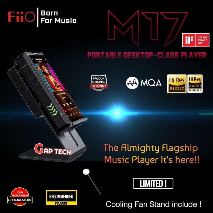 FIIO M17 / M 17 FLAGSHIP DIGITAL AUDIO PLAYER (DAP) | Lazada Indonesia