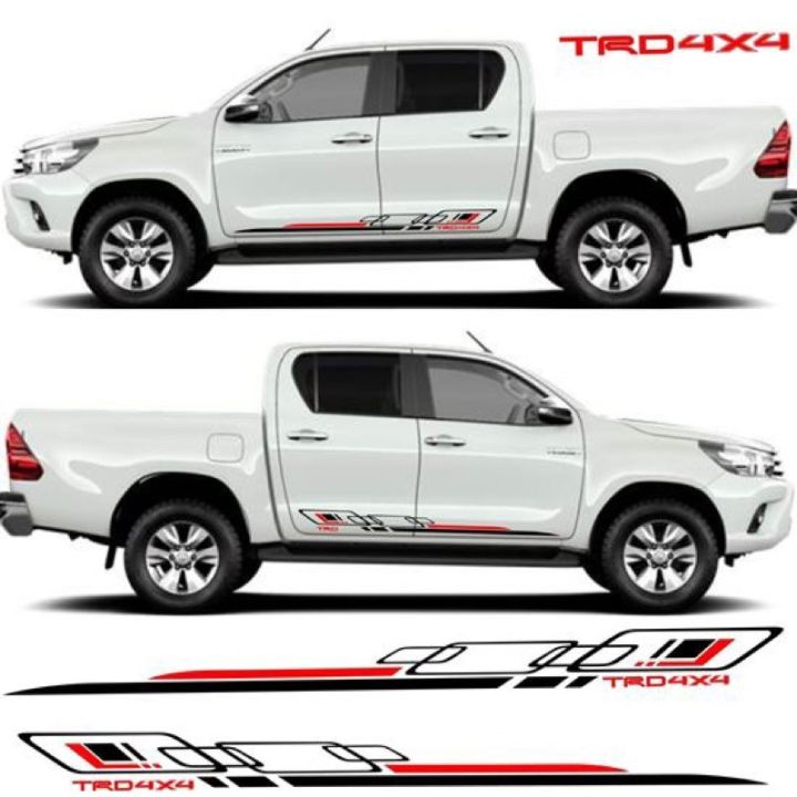(Ready Stock) S508# 4x4 Toyota Hilux Car body side sticker | Lazada