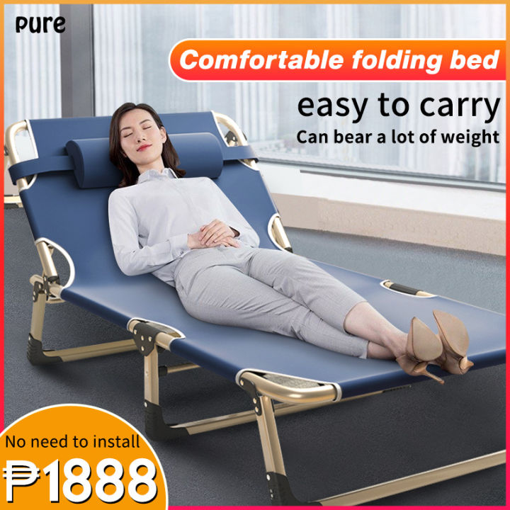 Outdoor folding bed Portable bed Folding bed Nap nap bed Single escort ...
