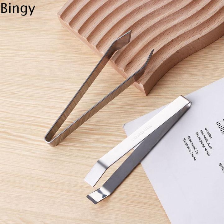 BINGY สแตนเลส คีม แคลมป์ถอนขน แหนบก้างปลา เครื่องมือคีม แหนบถอด แหนบปลา ...