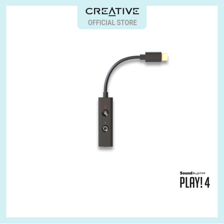 Creative Sound Blaster Play! 4 - Hi-res External USB-C DAC and Sound ...