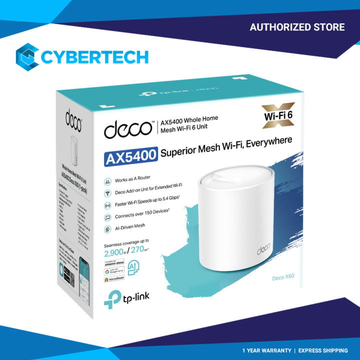 Tp-Link Deco X60 AX5400 Whole Home Mesh Wi-Fi 6 System | Lazada PH
