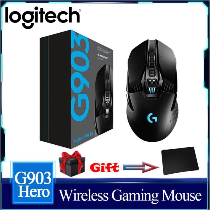 New Original Logitech G903 Hero Lightspeed Wireless Gaming Mouse Rgb 16000dpi Gamer Upgrade