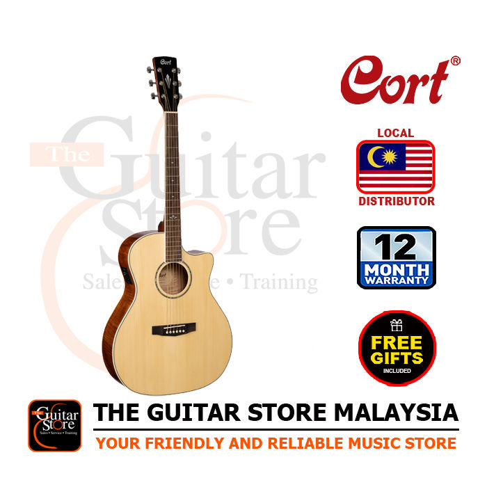 Cort Grand Regal GA-FF Acoustic Guitar With Gigbag - Natural Glossy ...