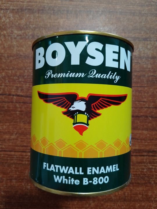 BOYSEN FLAT WALL ENAMEL WHITE B-800 1 LITER AND 1 GALLON PRIMER FOR ...