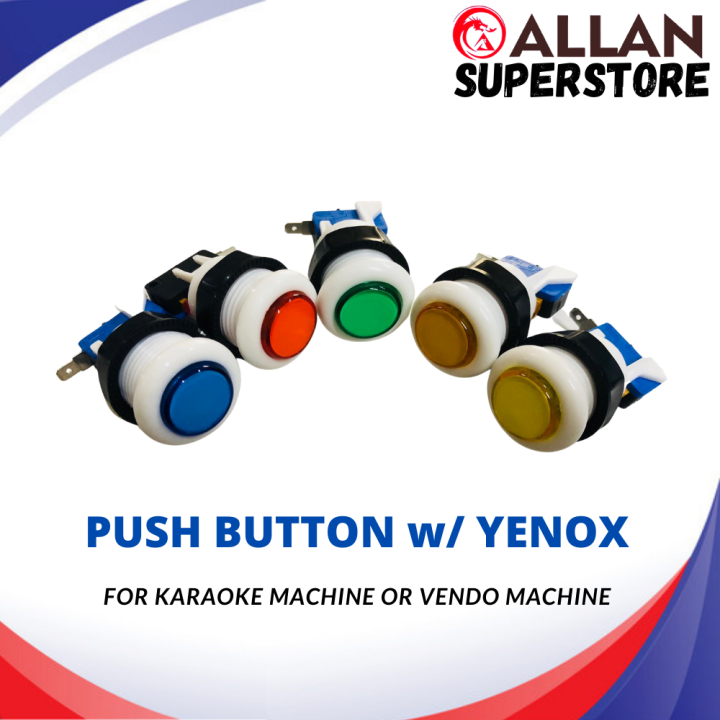 Allan Superstore Push Button / Power Button with Yenox / Button for Pisonet / Karaoke Machine ...