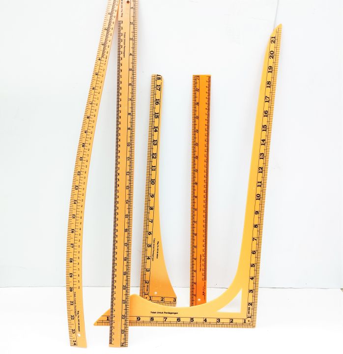 PVC Tailor Ruler/Tailoring Accessories/Barang Jahitan/Pembaris Jahit ...