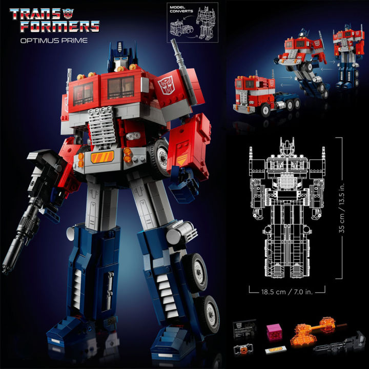 Lego building blocks Transformers Optimus Prime Bumblebee Mech model ...