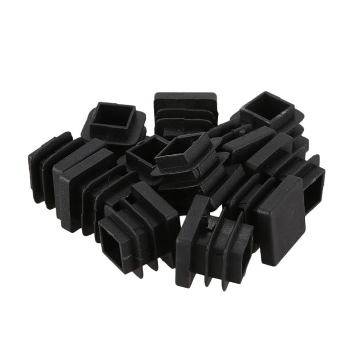 (KUAO) 12 Pcs 15mm x 15mm Plastic Square Caps Tube Pipe Inserts End ...