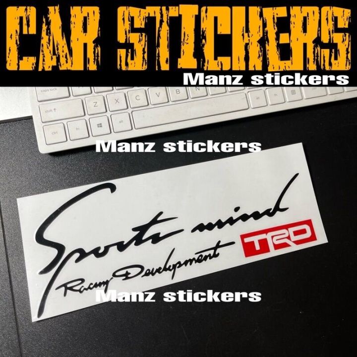 [24 HOURS SHIP] STIKER KERETA VINYL DECAL SPORT MIND TOYOTA TRD / CAR ...