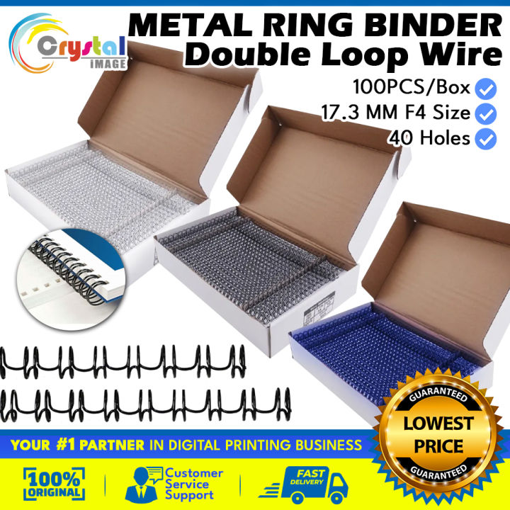 Double Loop Wire Binder F4 Size Notebook for College Students 100PCS 40 ...