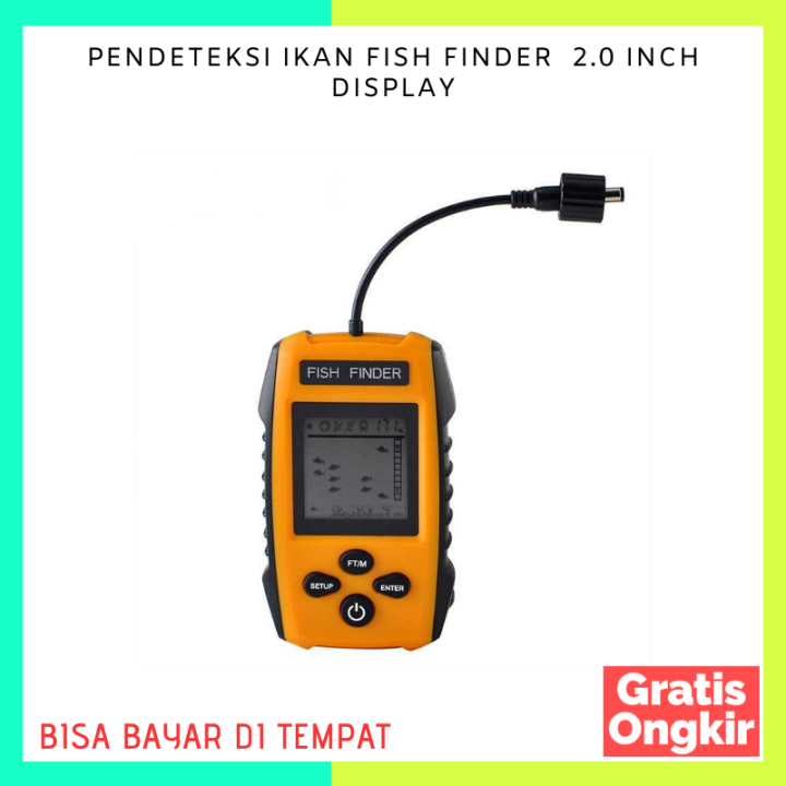 PENDETEKSI IKAN FISH FINDER 2.0 INCH DISPLAY ( fish finder led ...