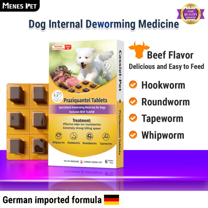 Cassiel Pet Chewable Tablet Anti Tick And Flea Dewormer For Dogs Puppy ...