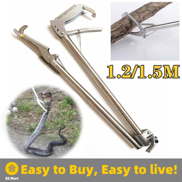 【Fast Shipping】 1.2/1.5m Foldable Snake Tongs Stick Reptile Catcher ...