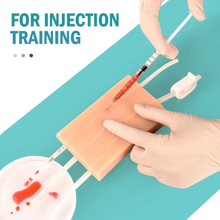 Y-tube intravenous injection practice model skin injection training pad ...