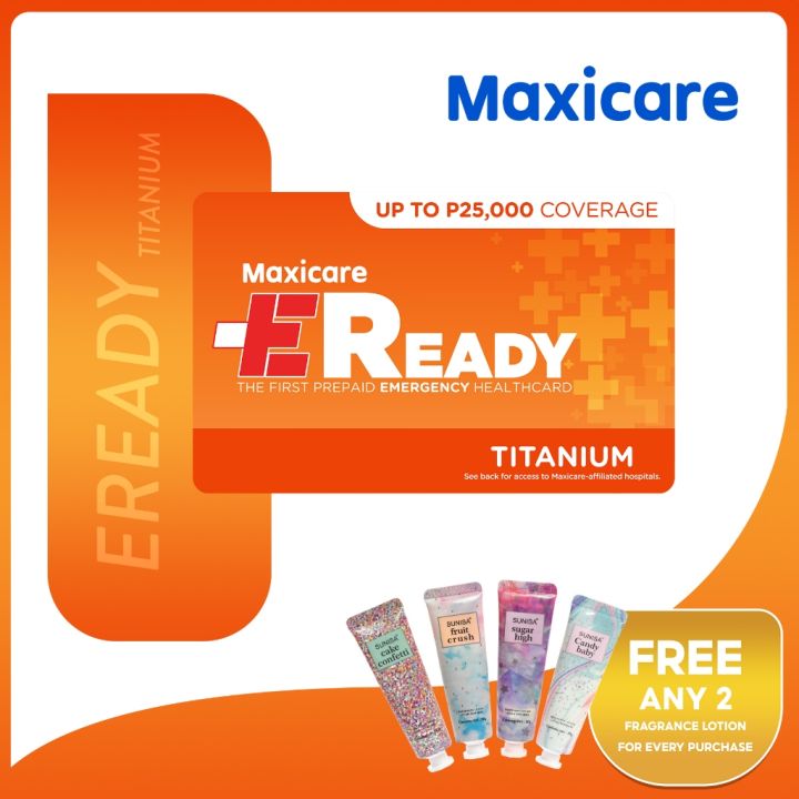 Maxicare EReady Titanium Prepaid Emergency Health Card | Lazada PH