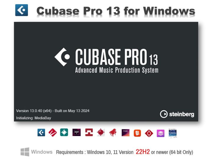 Cubase Pro 13 พร้อมปลั๊กอิน สำหรับ Windows โปรแกรมทำเพลง แต่งเสียง ...