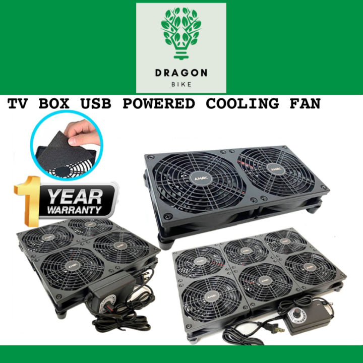 🔥 1 Year Warranty 🔥 Amax Router Radiator Cooler Fan USB Powered Air ...