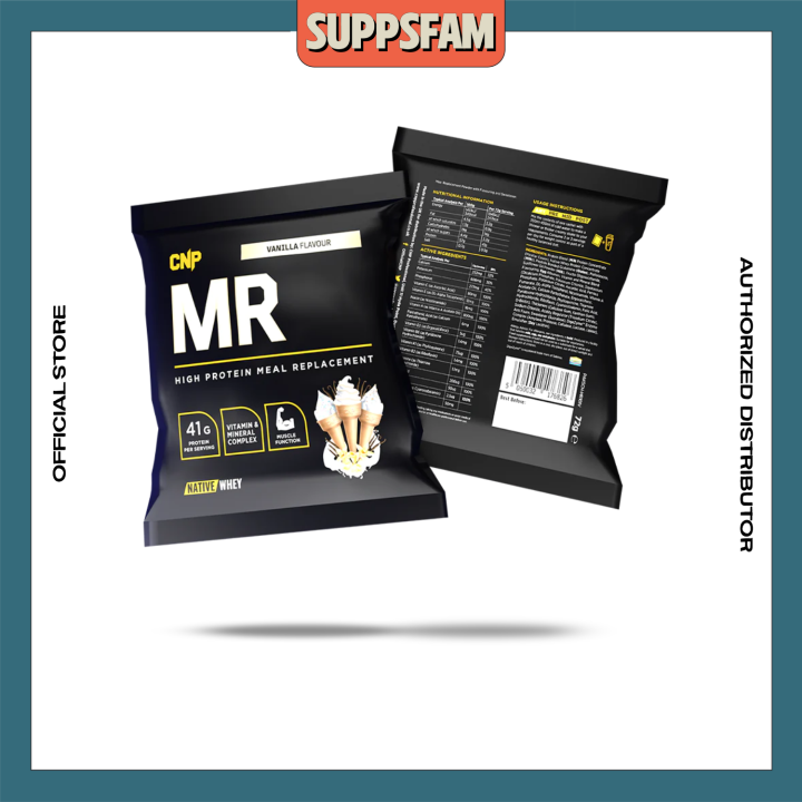 CNP MR High Protein Complete Meal Replacement Shake Powder w/ Vitamins & Minerals Single Serve ...