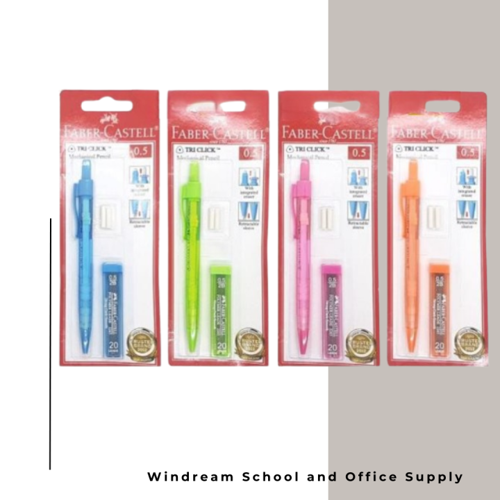 Faber Castell Tri-Click Mechanical Pencil set | Lazada PH