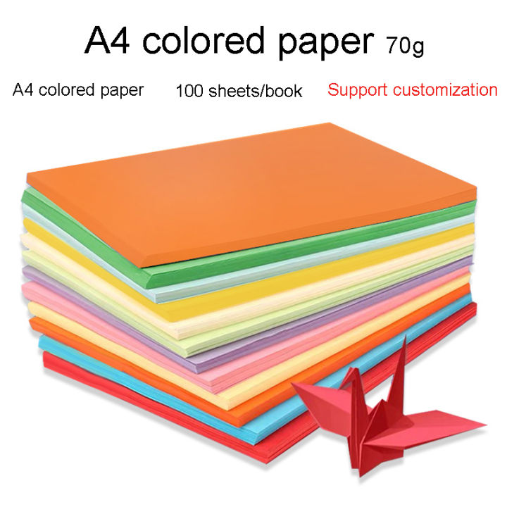 A4 COLOR PAPER 100sheets (210X297mm) School supplies | Lazada PH