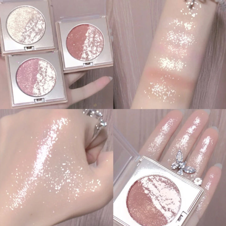 Highlighter All-in-one Disc Face Brightening Glitter Fine Shimmering ...
