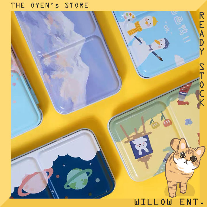 Empty Watercolor Paints Tins Box Palette Painting Storage Full Pans ...