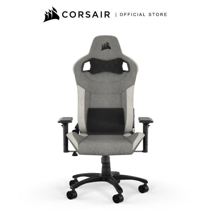 CORSAIR Chair T3 RUSH Gaming Chair — Gray/White | Lazada.co.th