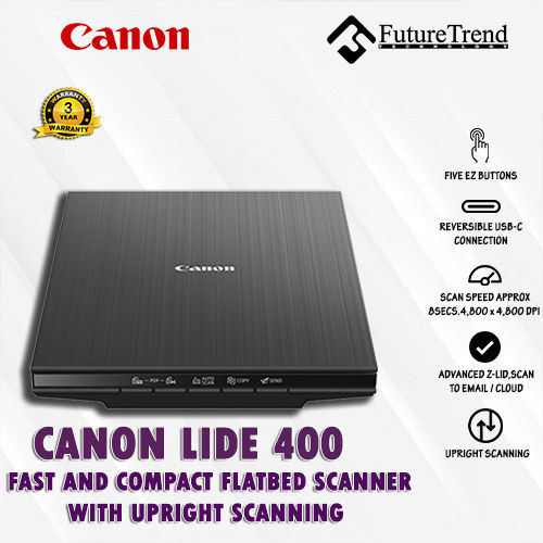Canon LiDE 400 Fast and Compact Flatbed Scanner with Upright Scanning/1 ...