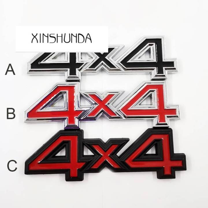 XSD 1 x Metal 4X4 Letter Car Auto Decorative Emblem Badge Sticker Decal ...