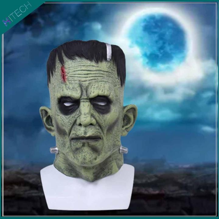 Halloween Horror Fantasy Mask Deluxe Frankenstein Monster Mask Latex ...