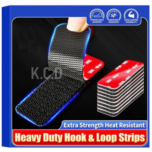 Set Hook and Loop Velcro Tape Sticky Double-Sided Adhesive Velcro Strip ...