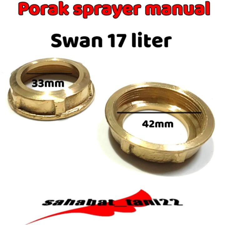 porak pompa tabung sprayer manual tutup tabung sprayer SWAN 17liter ...