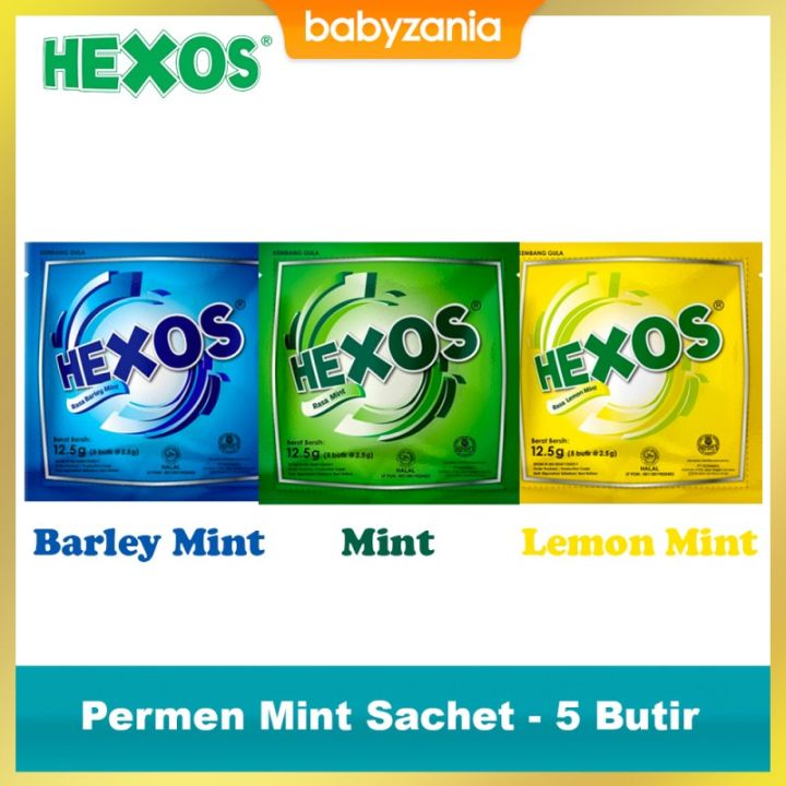 Hexos Permen Mint Pelega Tenggorokan Sachet Isi 5 Butir | Lazada Indonesia