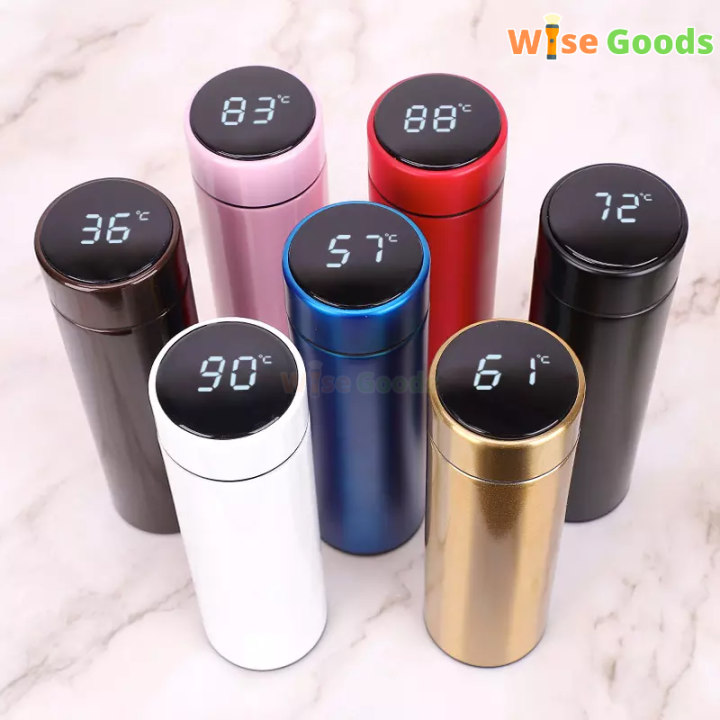 Hot & Cold Stainless Steel Smart Vacuum Insulated Flask Bottle with Led ...