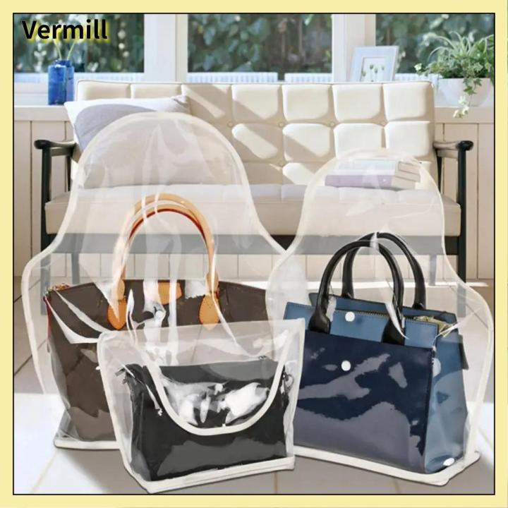 VERMILL มีปุ่ม ถุงเก็บสัมภาระ ซิปมีซิป ที่จัดเก็บกระเป๋าถือ ฝาครอบ ...