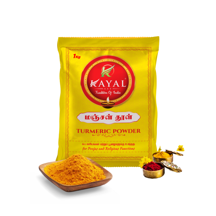 KAYAL POOJA MANJAL POWDER 1KG / POOJA TURMERIC POWDER | Lazada