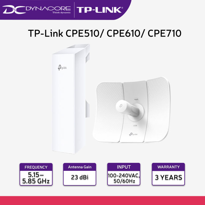 TP-Link CPE510 13dBi / CPE610 23dBi 300Mbps / CPE710 AC 867Mbps - 5GHz ...