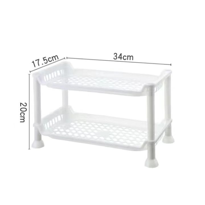 2/3/4 Layers Simple Desktop Storage Rack Folding Shelf Table Organizer ...