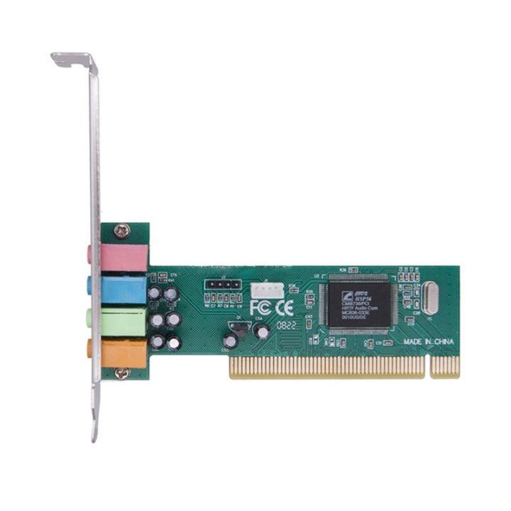 PCIE การ์ดเสียง4.1คอมพิวเตอร์ตั้งโต๊ะในตัว PCI-E 8738เสียงสเตอริโอ5ช่อง ...