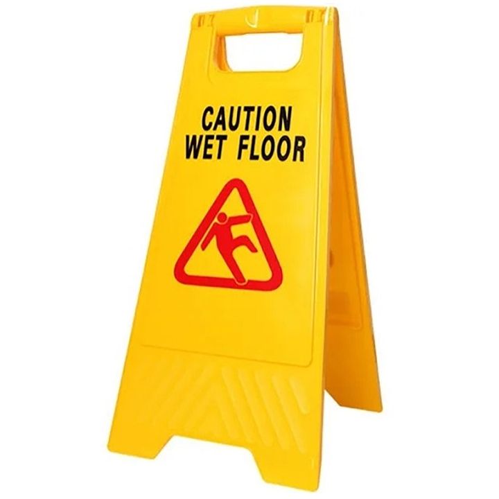 Wet Floor Caution: Highly Visible Foldable Signage for Safety Awareness ...