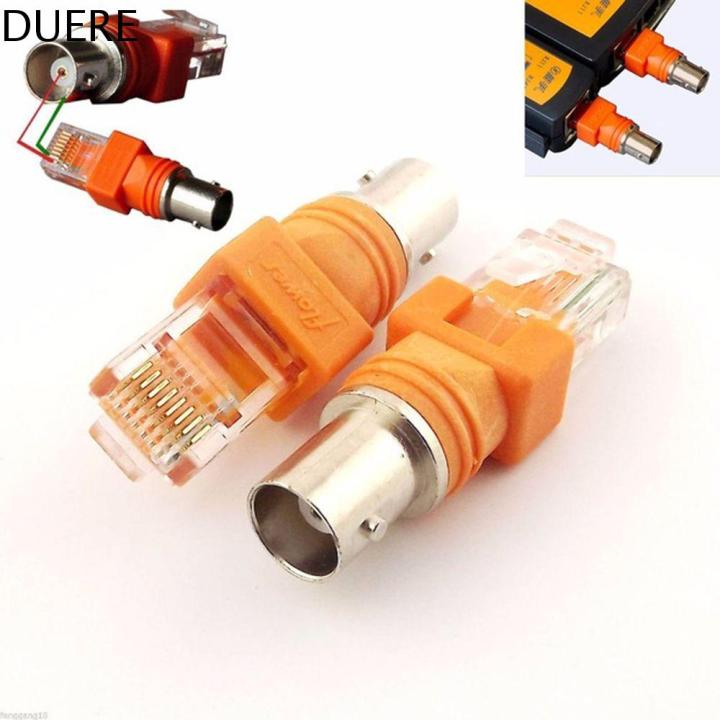DUERE Orange 1Pc Coaxial Barrel Coupler Chassis Panel Cable Connector ...