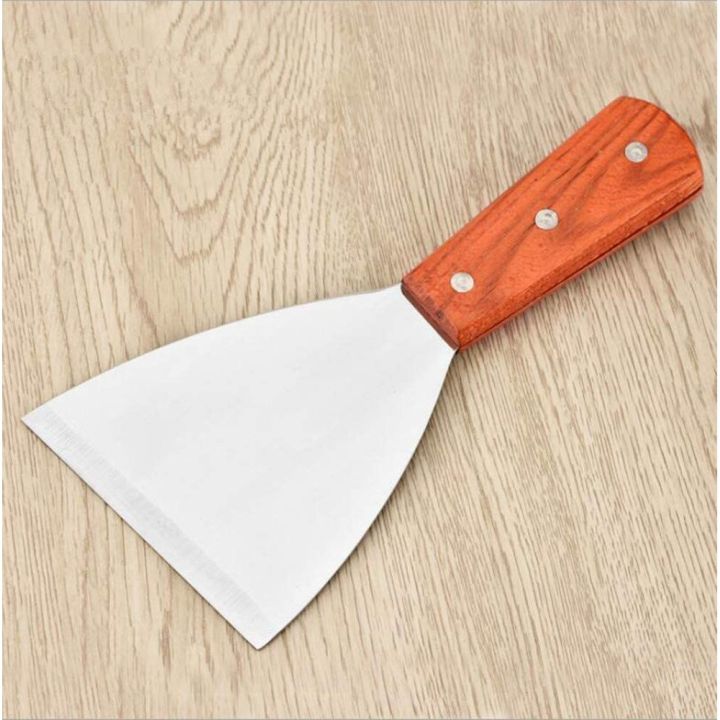 4 Inch Grill Griddle Construction Scraper Stainless Steel Scraper ...