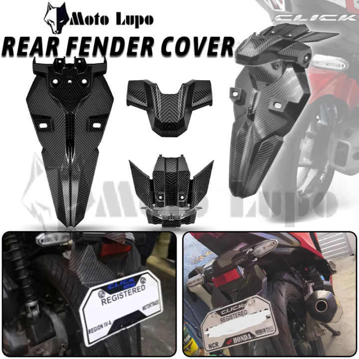 Moto Lupo Motorcycle Honda Click Rear Fender Cover 3-in-1 Set Trim ...
