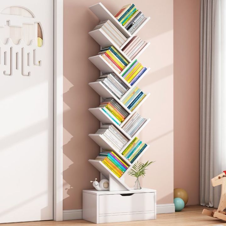 8/5/3 Tier Tree Shape TableTop Bookshelf Wooden Multipurpose Rack Book ...