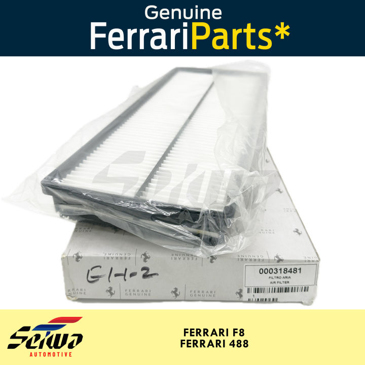 Ferrari 488 Air Filter - Ferrari F8 Tributo Air Filter - Genuine ...