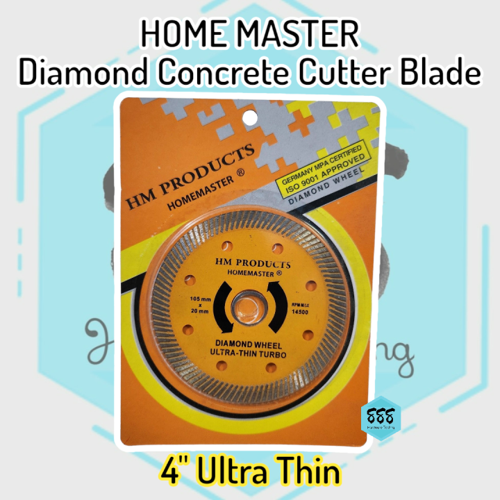 HOME MASTER Diamond Concrete Cutter Blade | Lazada PH