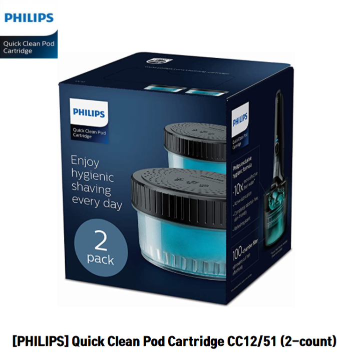 [PHILIPS] Quick Clean Pod Cartridge CC12/51 (2-count) for Philips ...